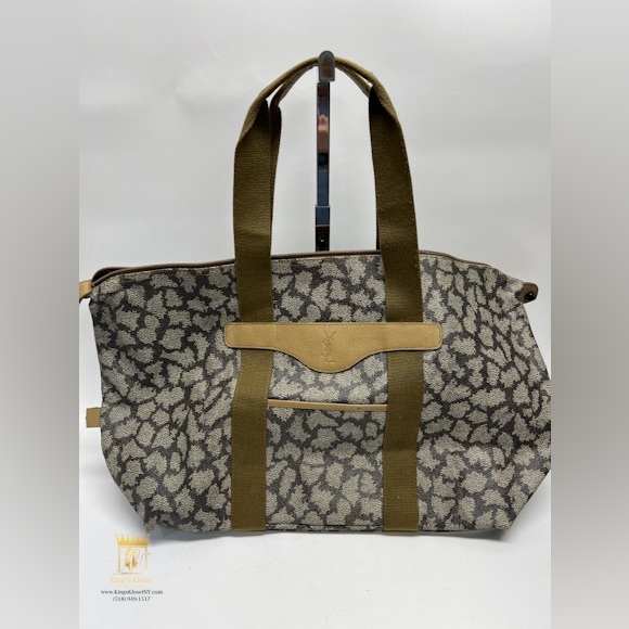 Yves Saint Laurent | Bags | Ysl Vintage 8s Giraffe Luggage Weekender ...